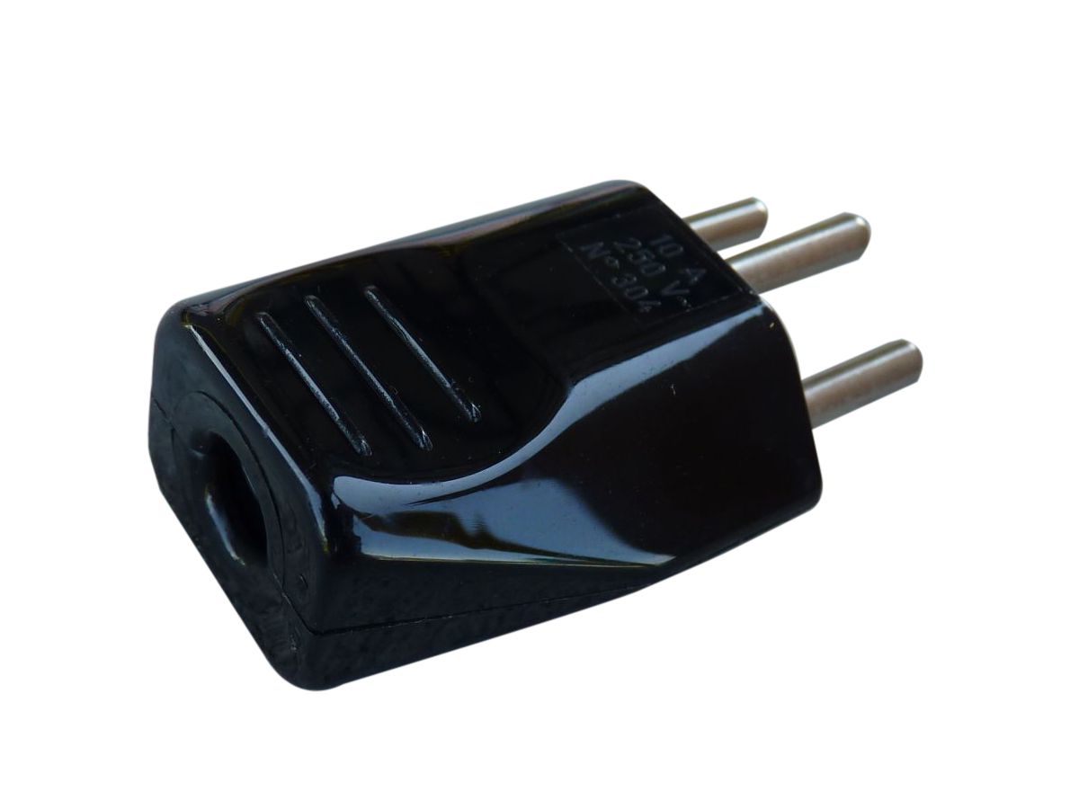 Stecker Typ 12, schwarz - Schönenberger
